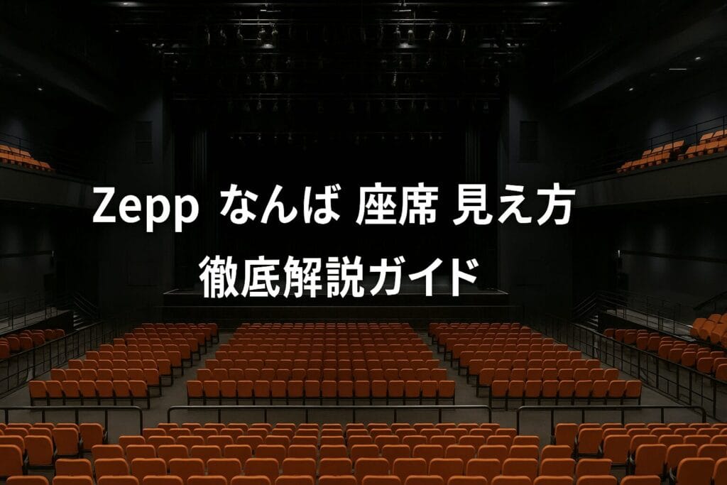 Zeppなんば！見え方・座席選びの極意10選！ライブ初心者は必見 - てわやBlog